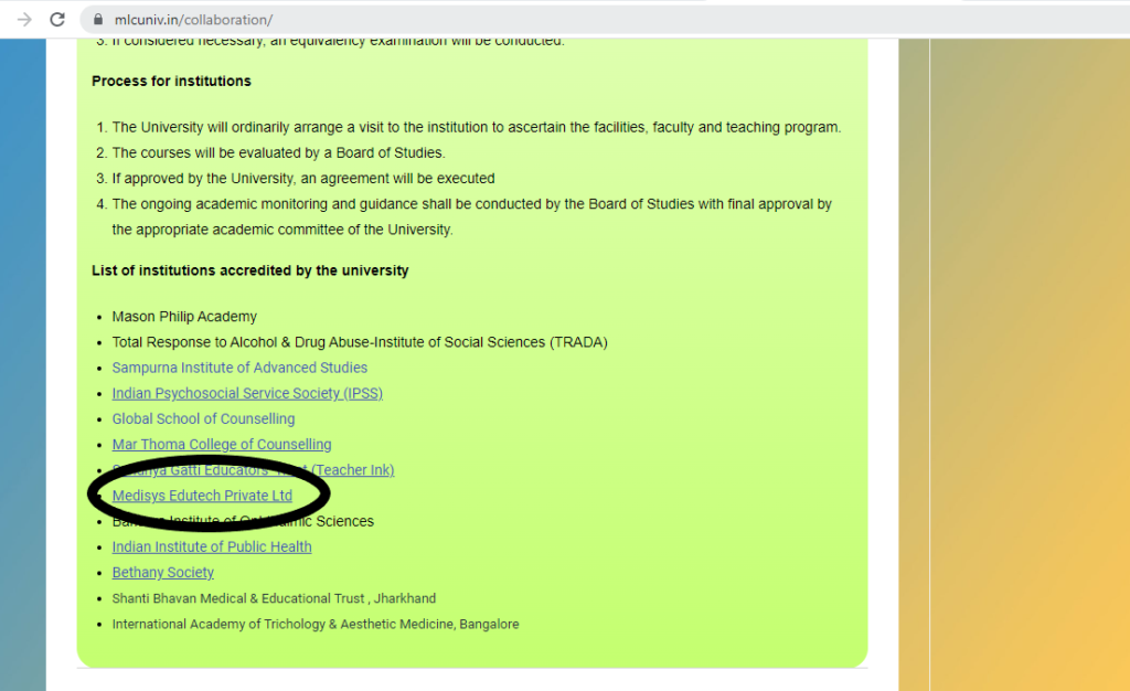MediSys eVarsity | About Martin Luther Christian University - MediSys eVarsity